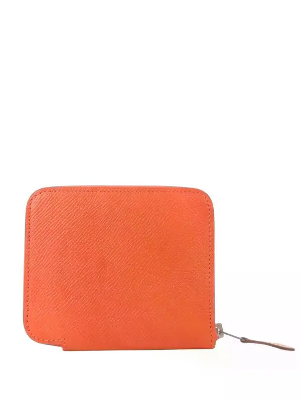 Hermès Silk In Epsom-leather Wallet - Orange