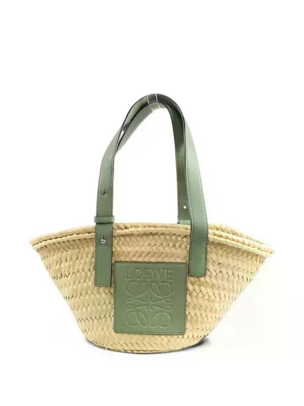 Loewe Basket Leather-trim Tote Bag