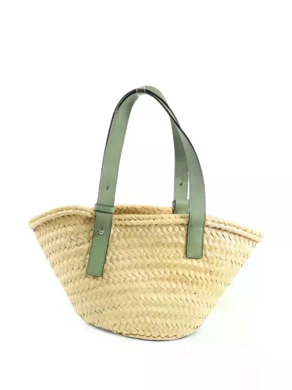 Loewe Basket Leather-trim Tote Bag