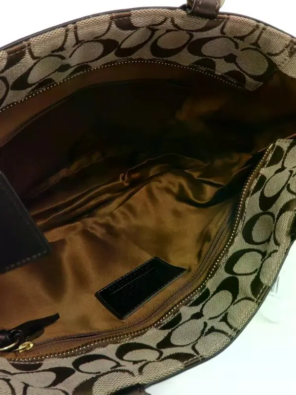 COACH Gallery Signature Monogram Tote Bag