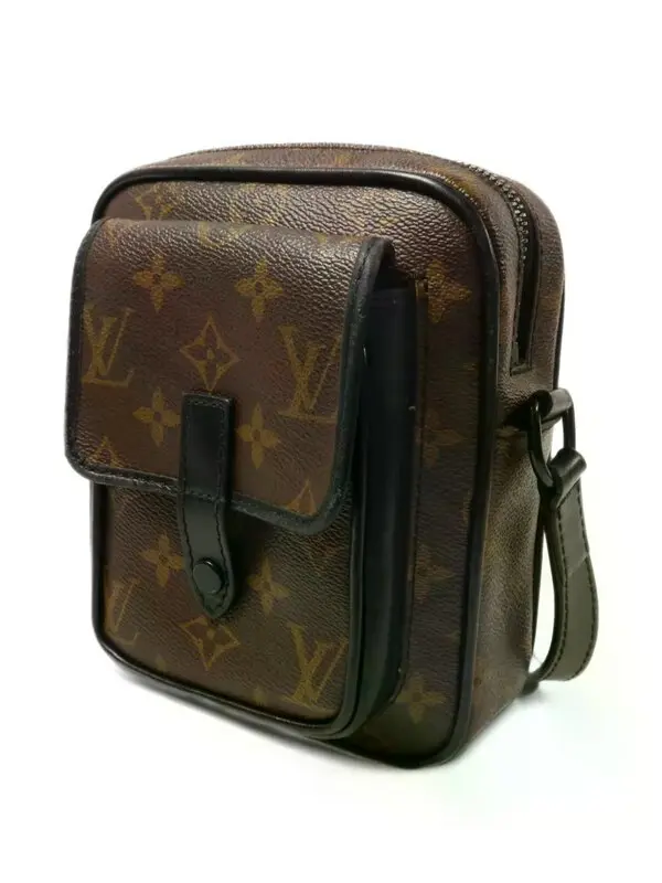 LOUIS VUITTON Monogram Macassar Christopher Cross Body Bag