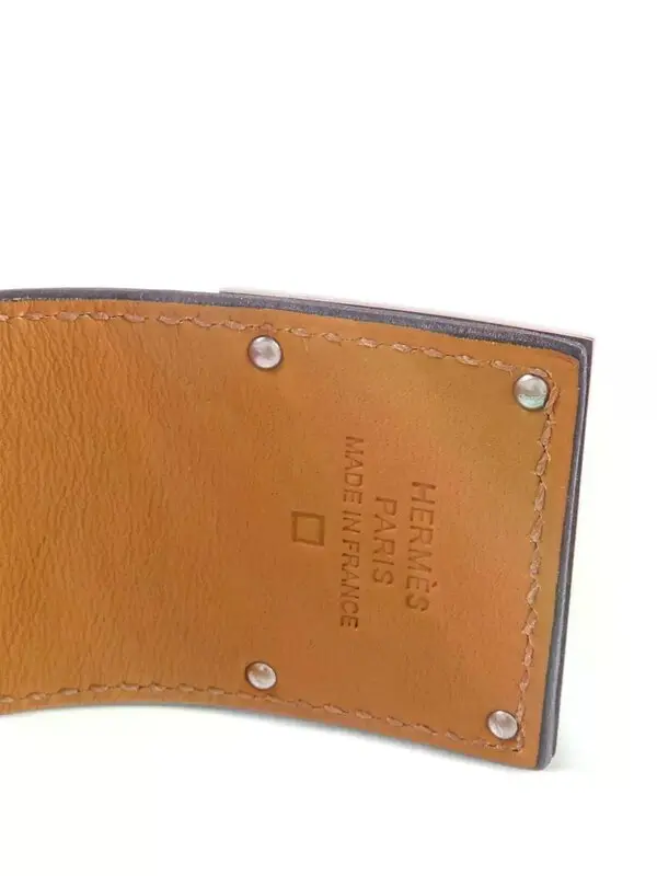 Hermès Kelly Leather Bracelet - Silver