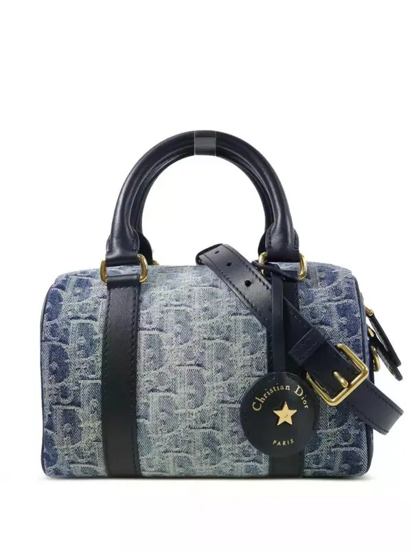 Dior 20 Denim Groove Tote Bag