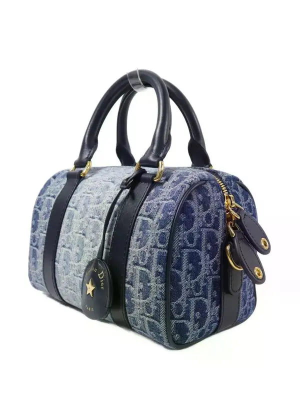 Dior 20 Denim Groove Tote Bag