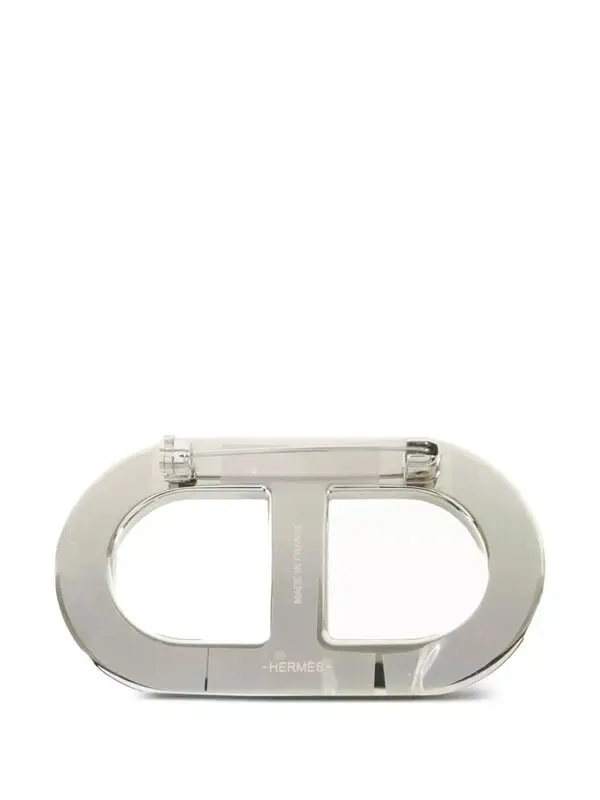 Hermès Chaine D'ancre Leather Brooch