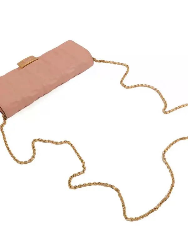 Fendi Logo-plaque Foldover Clutch Bag