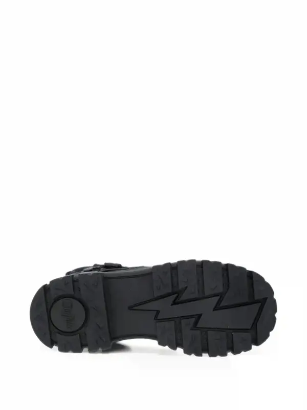 BUFFALO Aspha Com 1 Buckle-strap Chunky-sole Boots