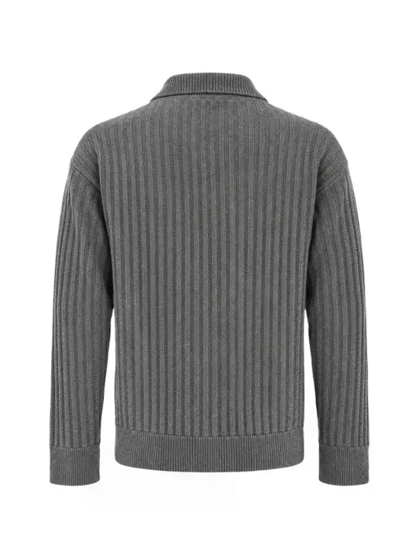 FRANZESE COLLECTION Ribbed-knit Polo Shirt