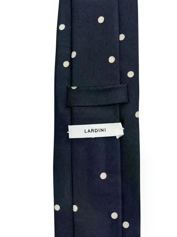 LARDINI Polka-dot Silk Tie