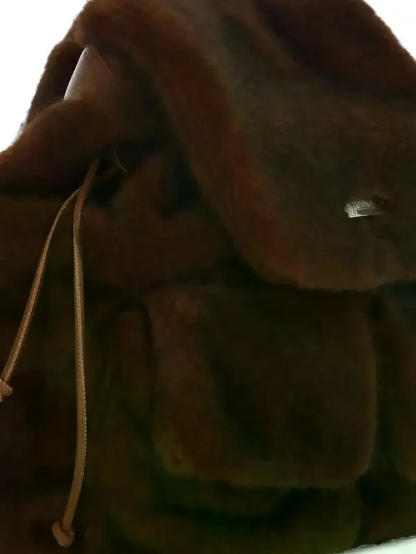 Herno Faux-fur Drawstring Backpack