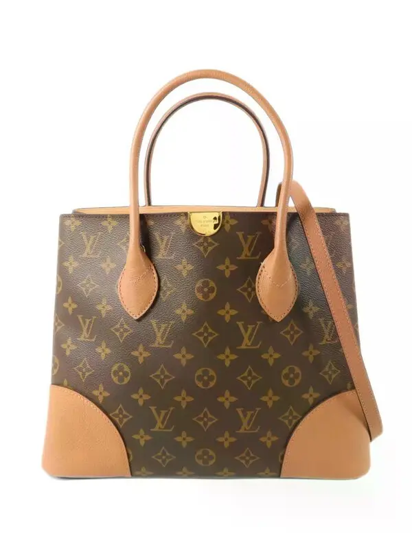 LOUIS VUITTON Flandrin Monogram Canvas Tote Bag - Brown