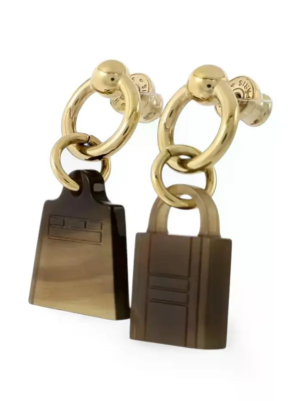 Hermès Amulette Maroquinier Earrings
