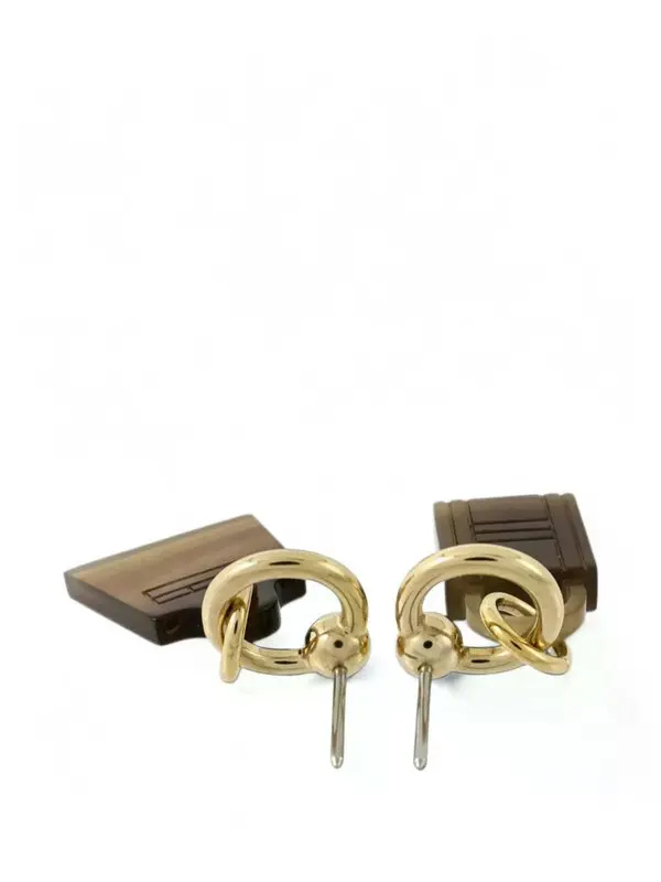 Hermès Amulette Maroquinier Earrings