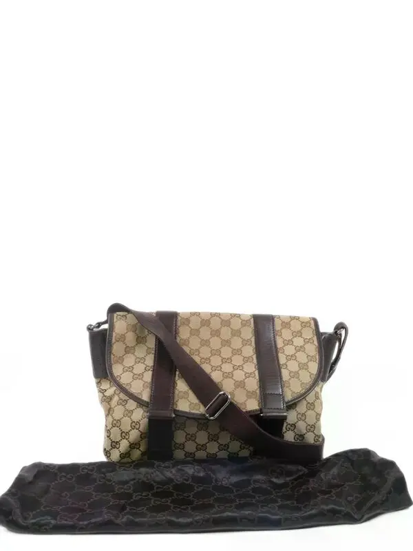 Gucci Gg Supreme Canvas Shoulder Bag - Neutrals