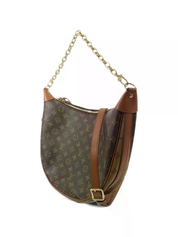 LOUIS VUITTON Monogram Canvas Shoulder Bag - Brown