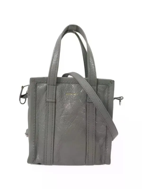 Balenciaga Xxs Bazaar Shopper Tote Bag - Grey