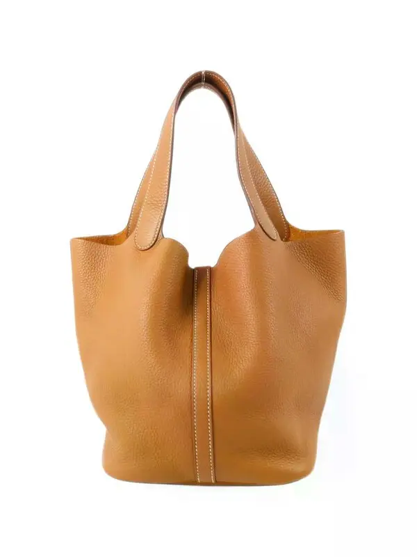 Hermès 2024 Mm Picotin Leather Tote Bag - Brown