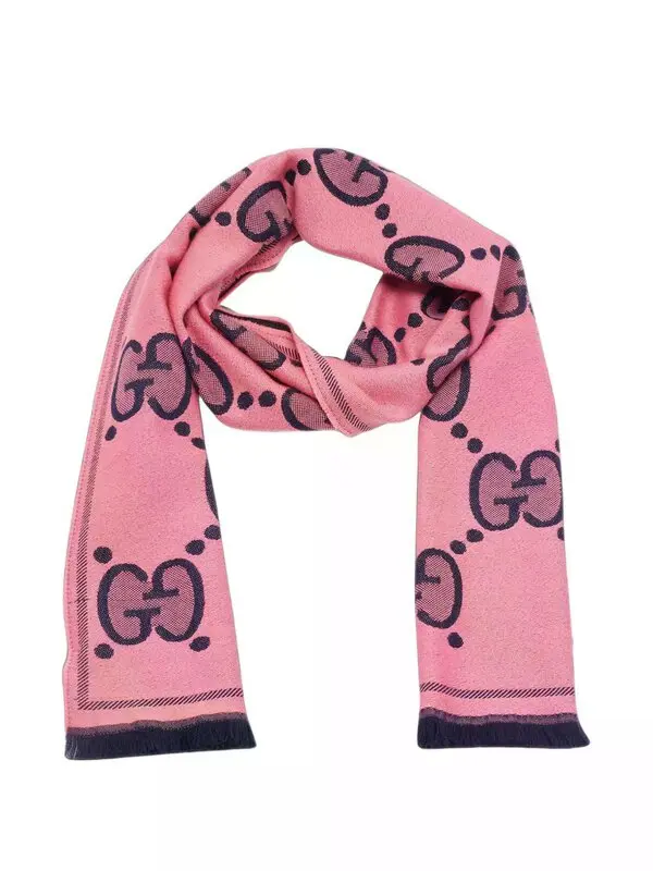 Gucci Gg Jacquard Reversible Scarf