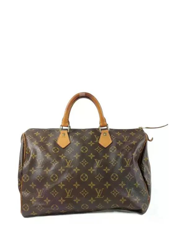 LOUIS VUITTON 35 Speedy Monogram Canvas Tote Bag
