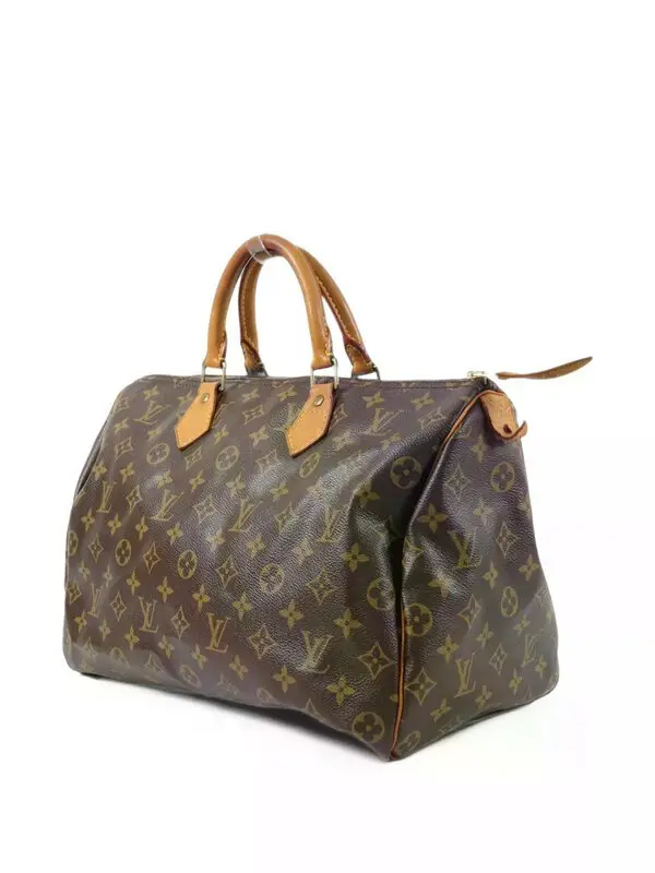 LOUIS VUITTON 35 Speedy Monogram Canvas Tote Bag