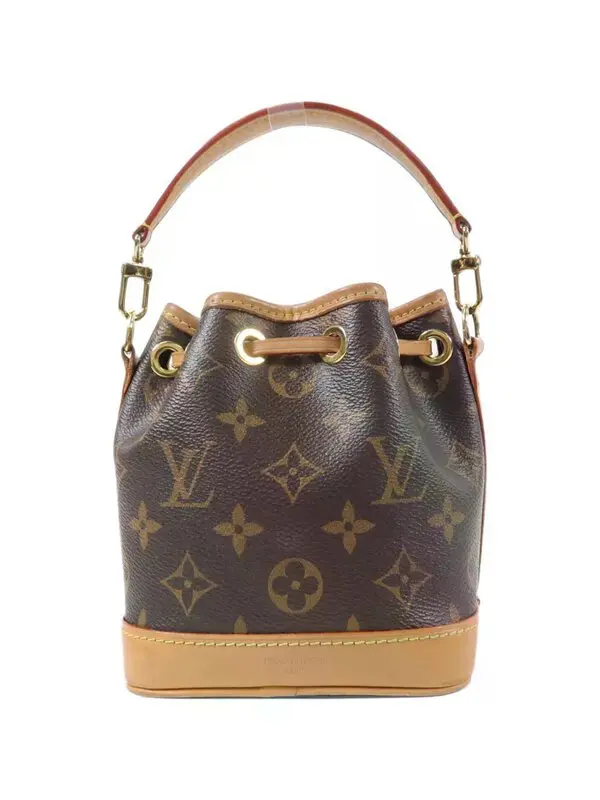 LOUIS VUITTON Nano Noe Monogram Canvas Bucket Bag