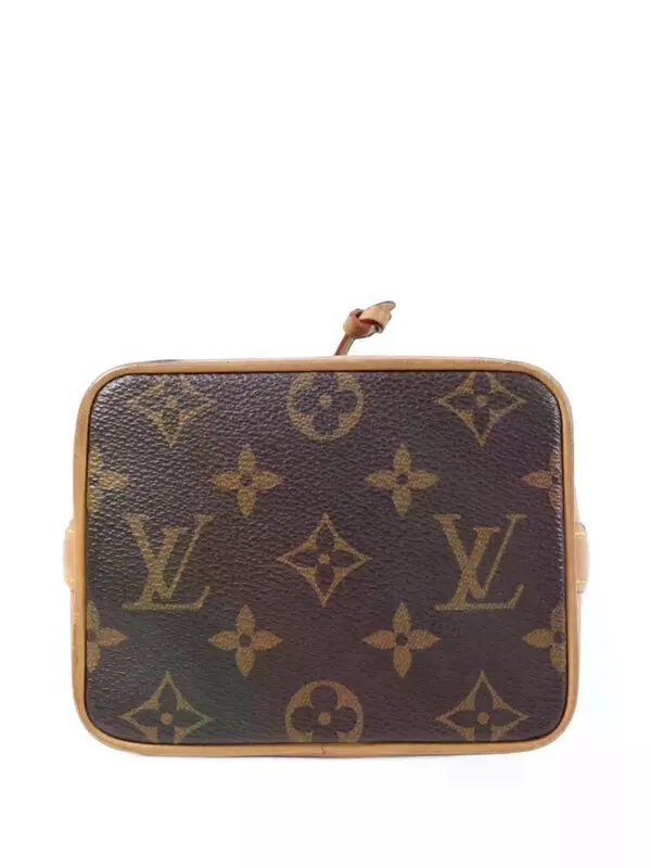 LOUIS VUITTON Nano Noe Monogram Canvas Bucket Bag