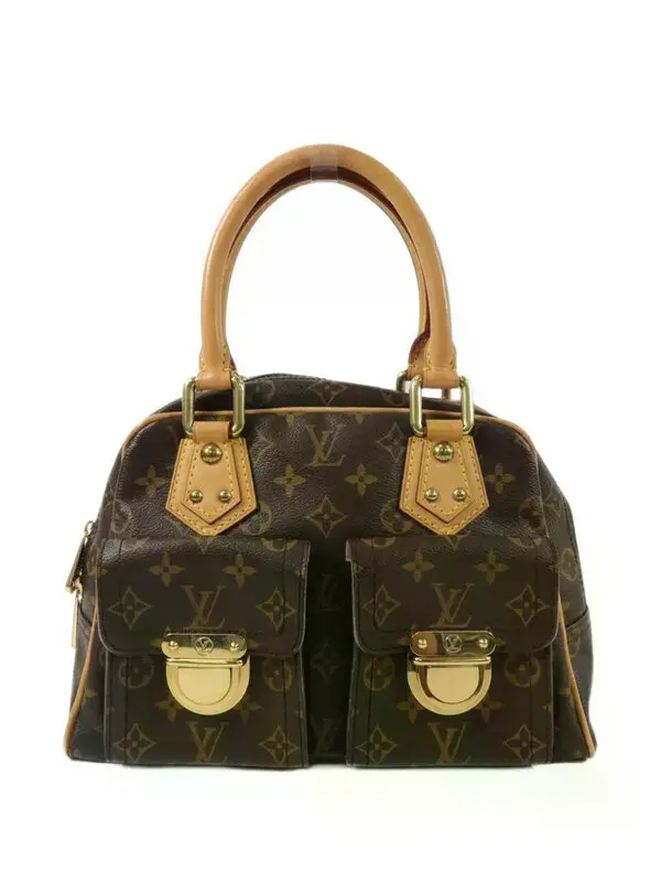 LOUIS VUITTON Pm Monogram Manhattan Tote Bag - Brown