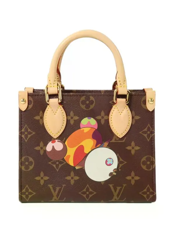 LOUIS VUITTON X Takashi Murakami Bb Onthego Monogram Tote Bag - Brown