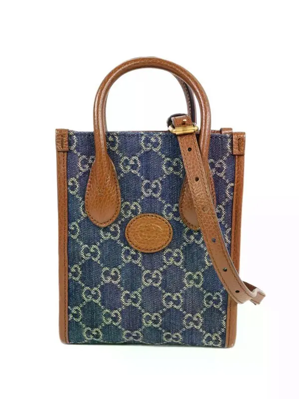 Gucci Mini Gg Denim Handbag