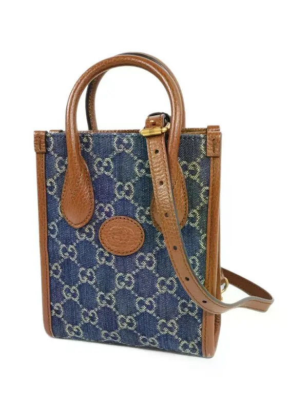Gucci Mini Gg Denim Handbag