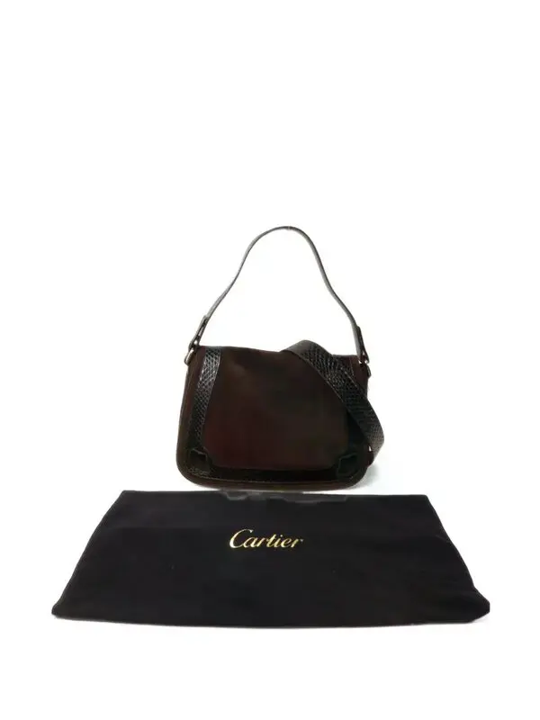 Cartier Marcello De Suede Shoulder Bag