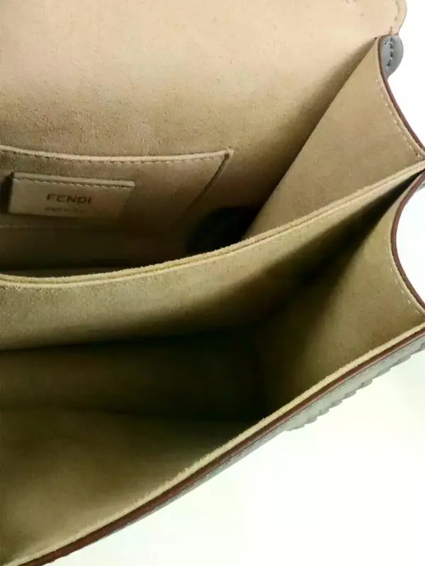 Fendi Small Kan I Scalloped Shoulder Bag