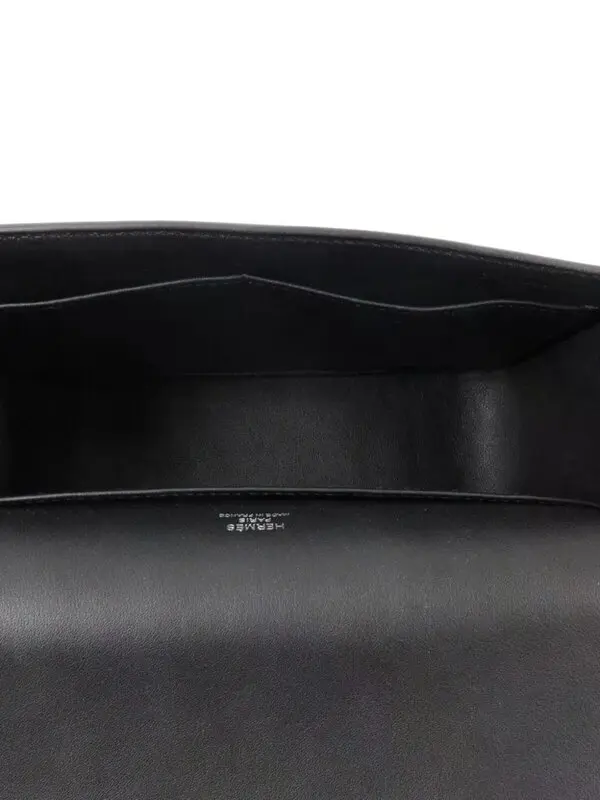 Hermès 2021 Geta Goatskin Shoulder Bag - Black