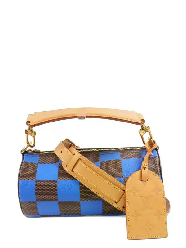 LOUIS VUITTON Pm Soft Polochon Damier Pop Shoulder Bag - Blue