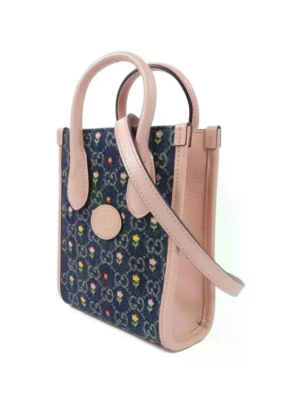 Gucci Interlocking G Floral-embroidered Mini Bag
