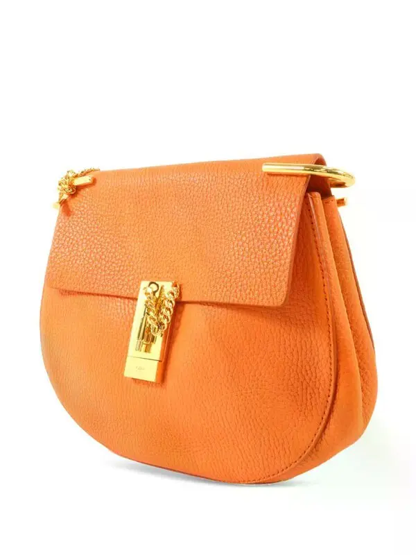 Chloé Drew Shoulder Bag - Orange