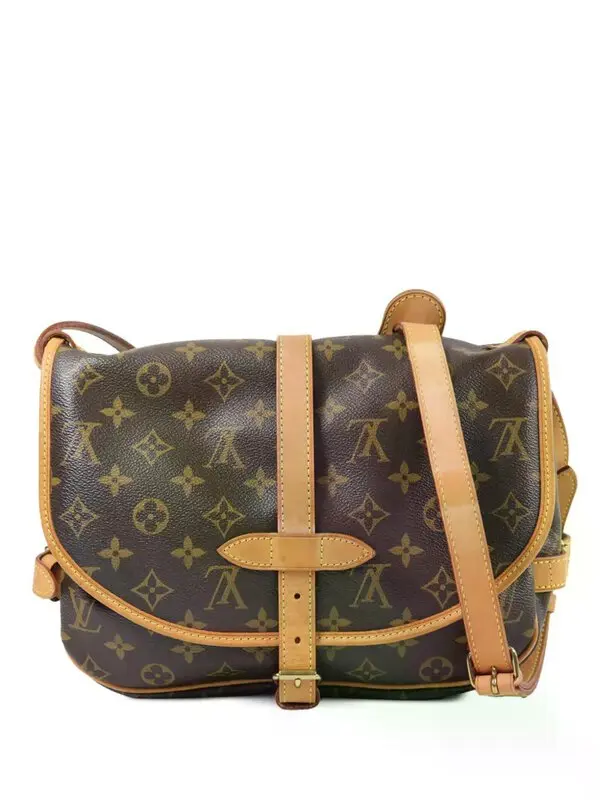 LOUIS VUITTON 30 Saumur Monogram Shoulder Bag - Brown