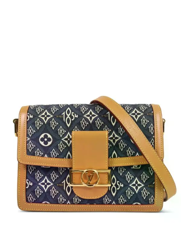 LOUIS VUITTON Mm Dauphine Jacquard Shoulder Bag - Blue