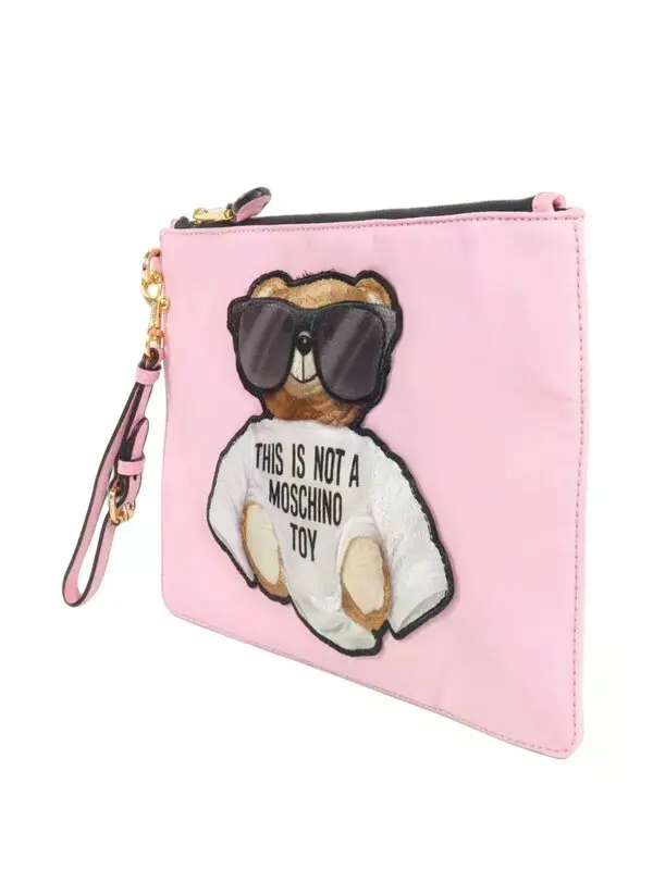 Moschino Bear Pouch Bag - Pink
