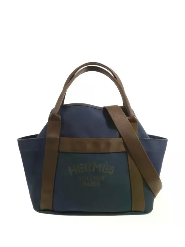 Hermès Grooming 2way Tote Bag - Blue