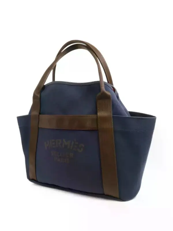 Hermès Grooming 2way Tote Bag - Blue