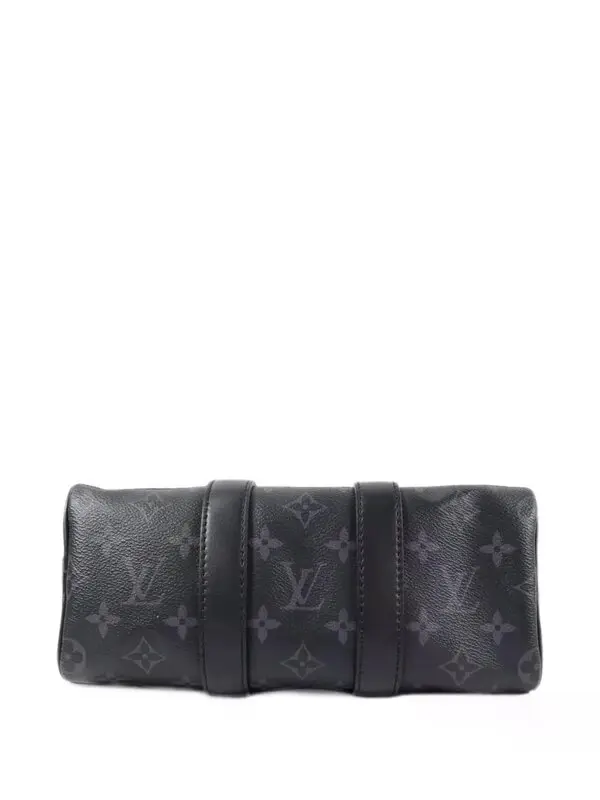 LOUIS VUITTON Keepall Bandouliere Monogram Eclipse Tote Bag