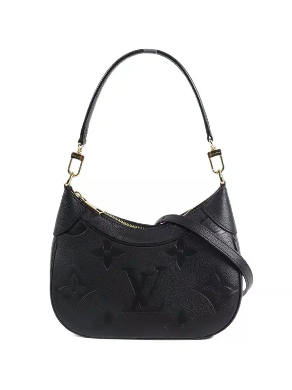 LOUIS VUITTON Bagatelle Monogram Empreinte Shoulder Bag - Black