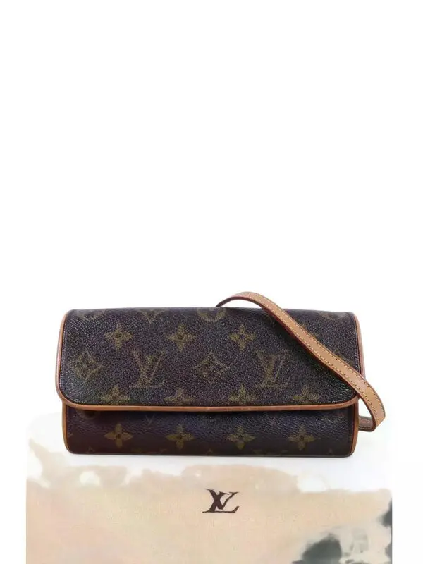 LOUIS VUITTON Pochette Florentine Monogram Canvas Tote Bag - Brown