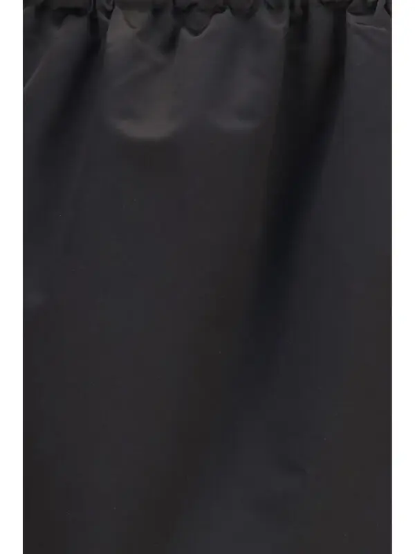 Prada Satin Midi Skirt With Drawstring