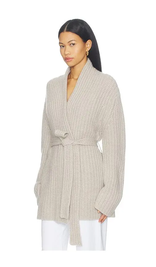LISA YANG Jacqueline Cardigan In Beige