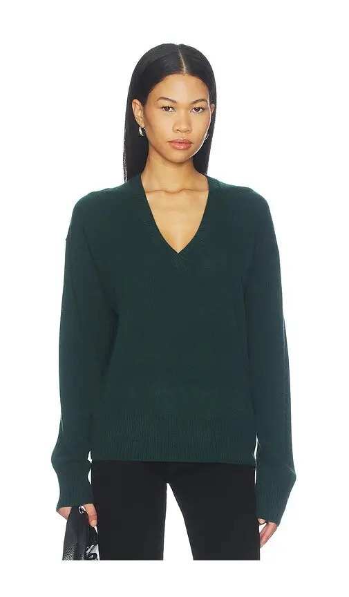Eterne Marcel Cashmere Sweater In Green - Forest