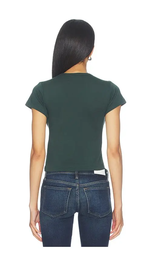 Eterne Cotton Short Sleeve Baby Tee In Green