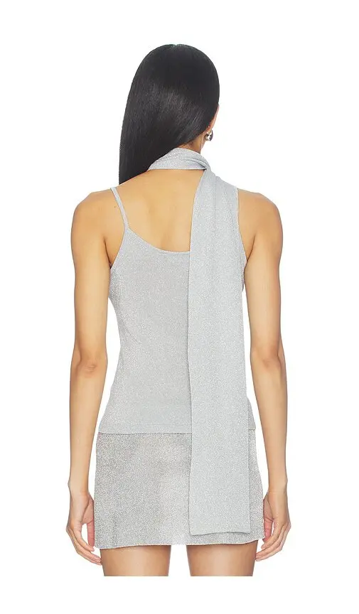 Lioness Dolce Tank Top In Metallic