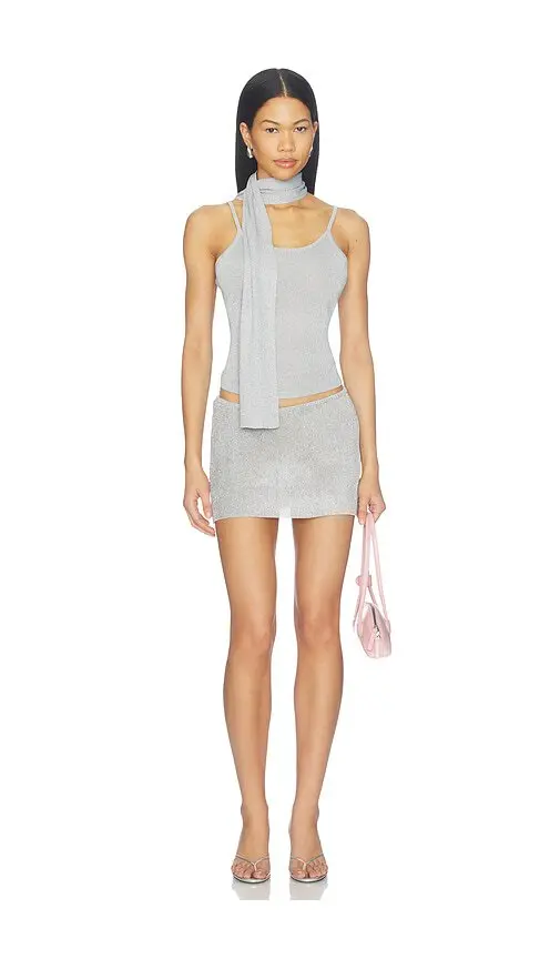 Lioness Dolce Tank Top In Metallic